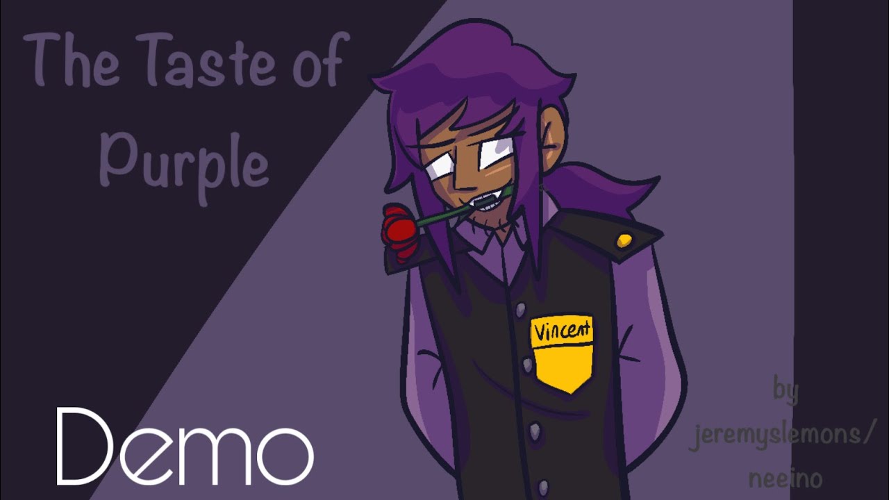 The Taste of Purple | FNaF Fangame | Demo | Vincent Dating Sim - YouTube