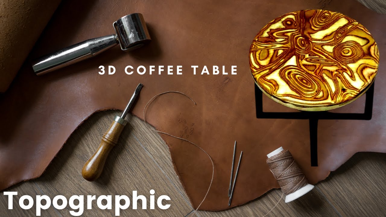 Making a Topographic 3D Coffee Table Out of Plywood and Resin. - YouTube