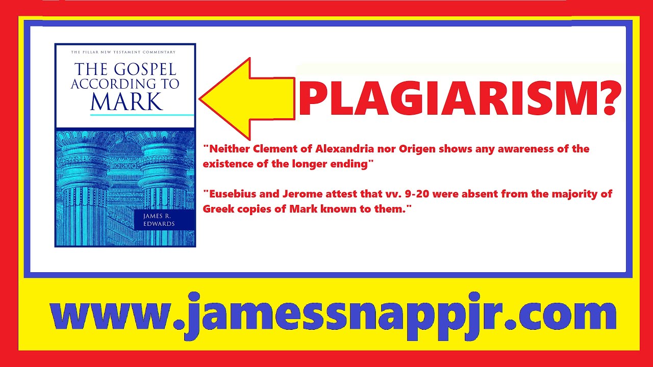 Mark 16:9-20 - Shortcomings in James R. Edwards' Pillar Commentary ...