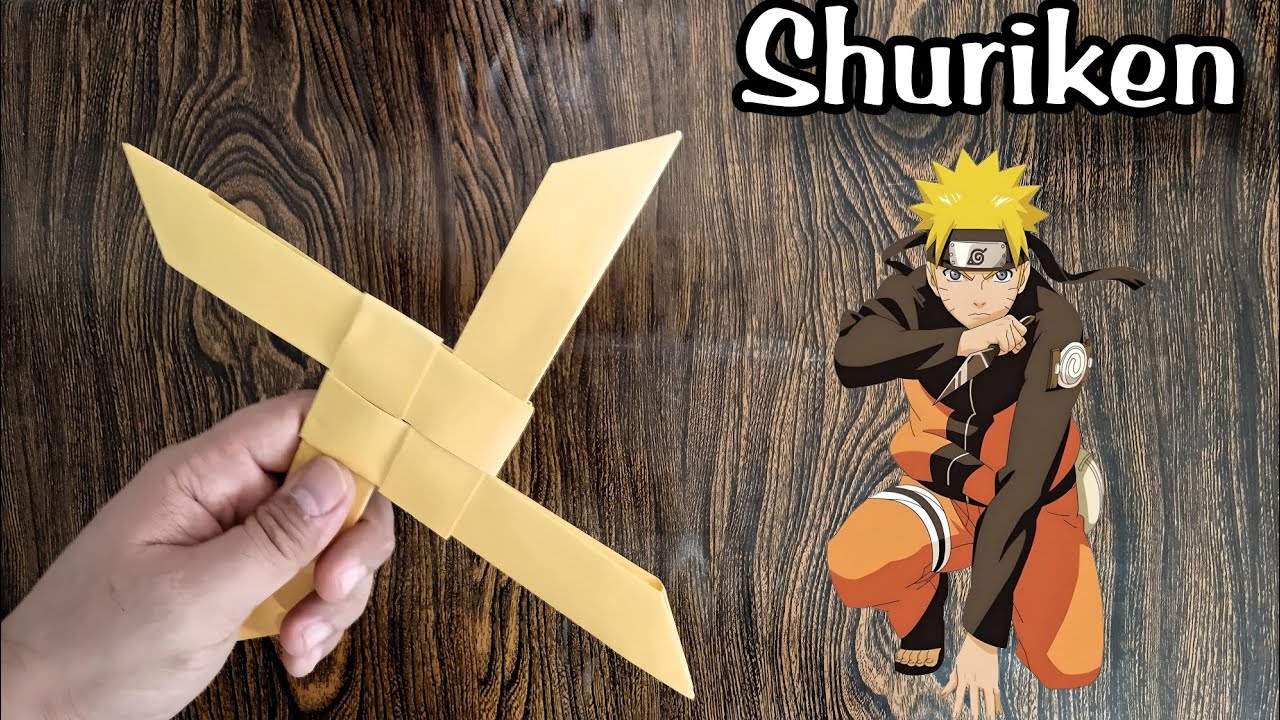 How to make a peper SHURIKEN | Origami Ninja star⚔️🎨 | NARUTO - YouTube