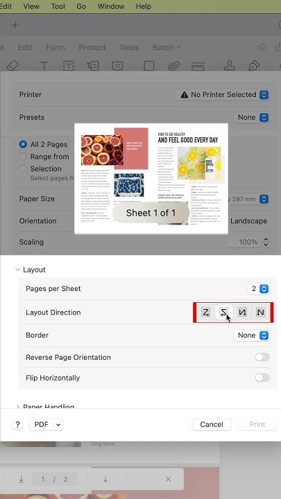PDFtips: How to print multiple pages per sheet for Mac - YouTube