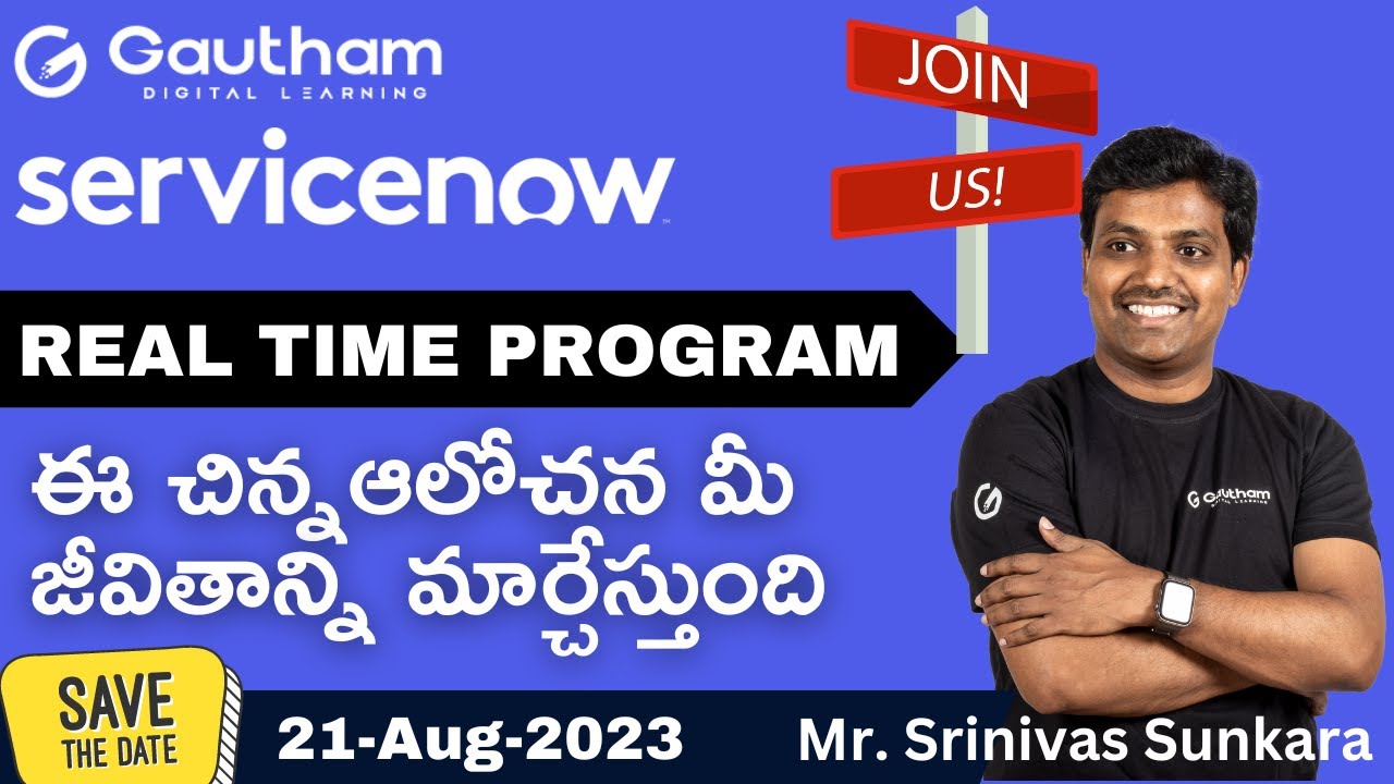 Servicenow Real Time Program Servicenow Telugu Series Servicenow Telugu Videos Youtube