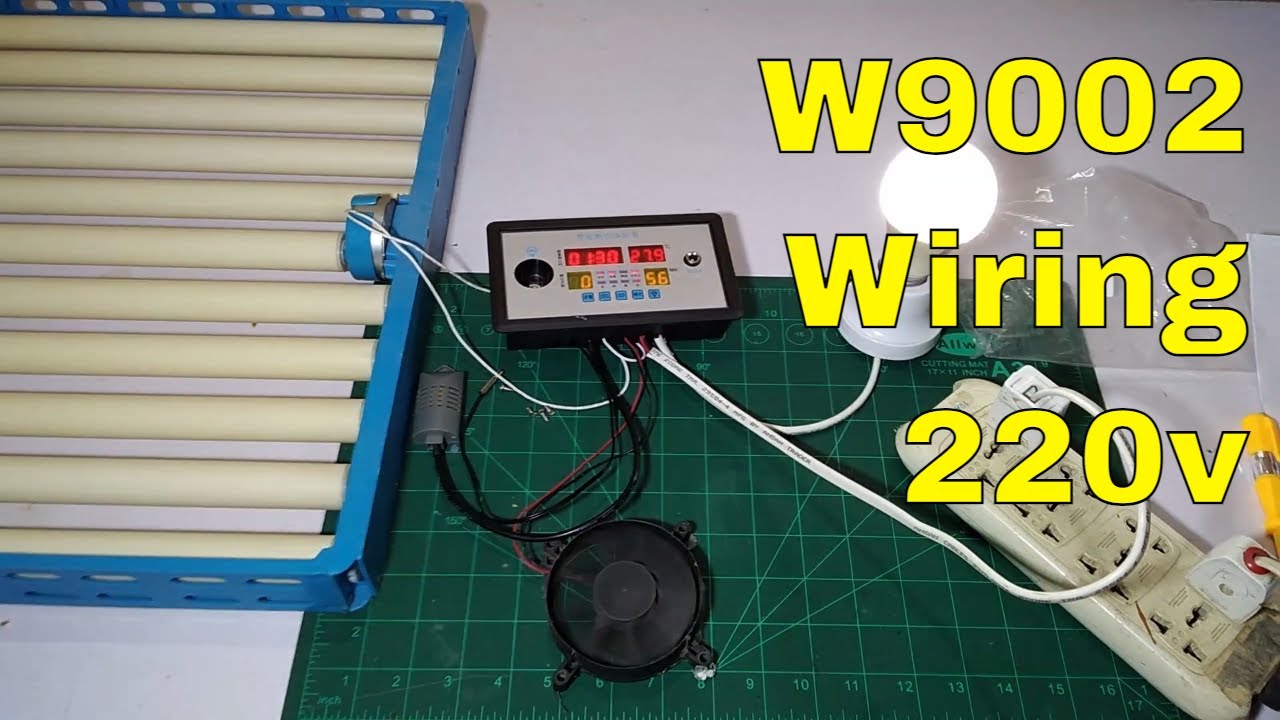 220v w9002 incubator controller wiring and setting - YouTube