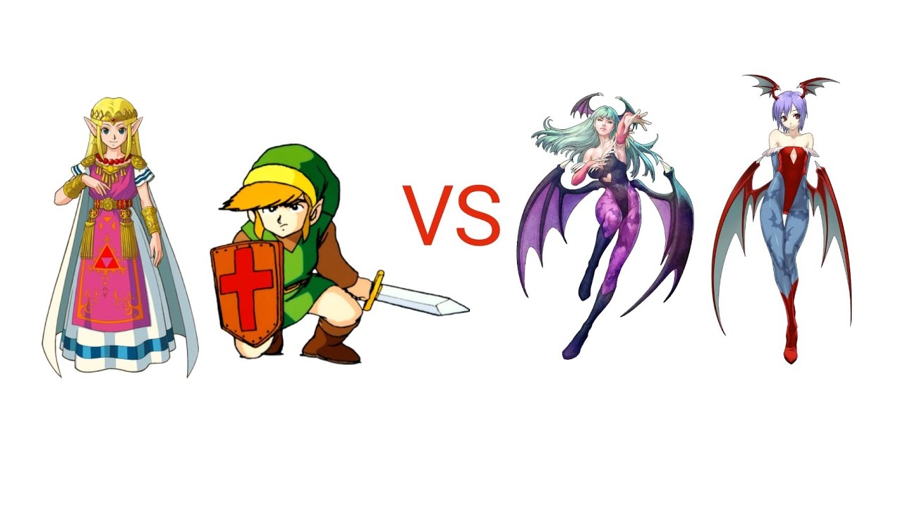 mugen link/zelda vs morrigan/Lilith - YouTube