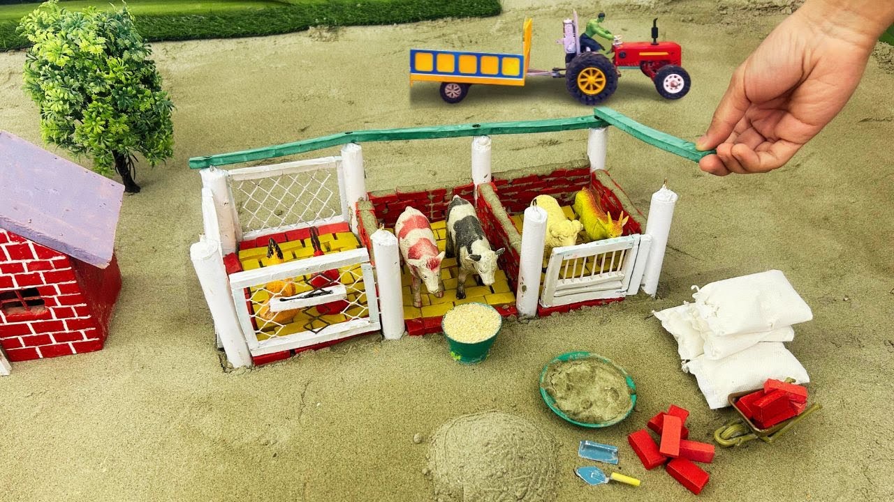 diy mini animal farm house construction on pillars @MiniGearCreative ...