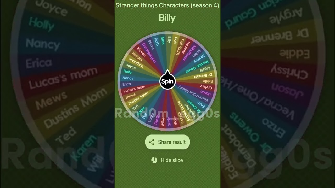 Wheel makes stranger things ship - YouTube