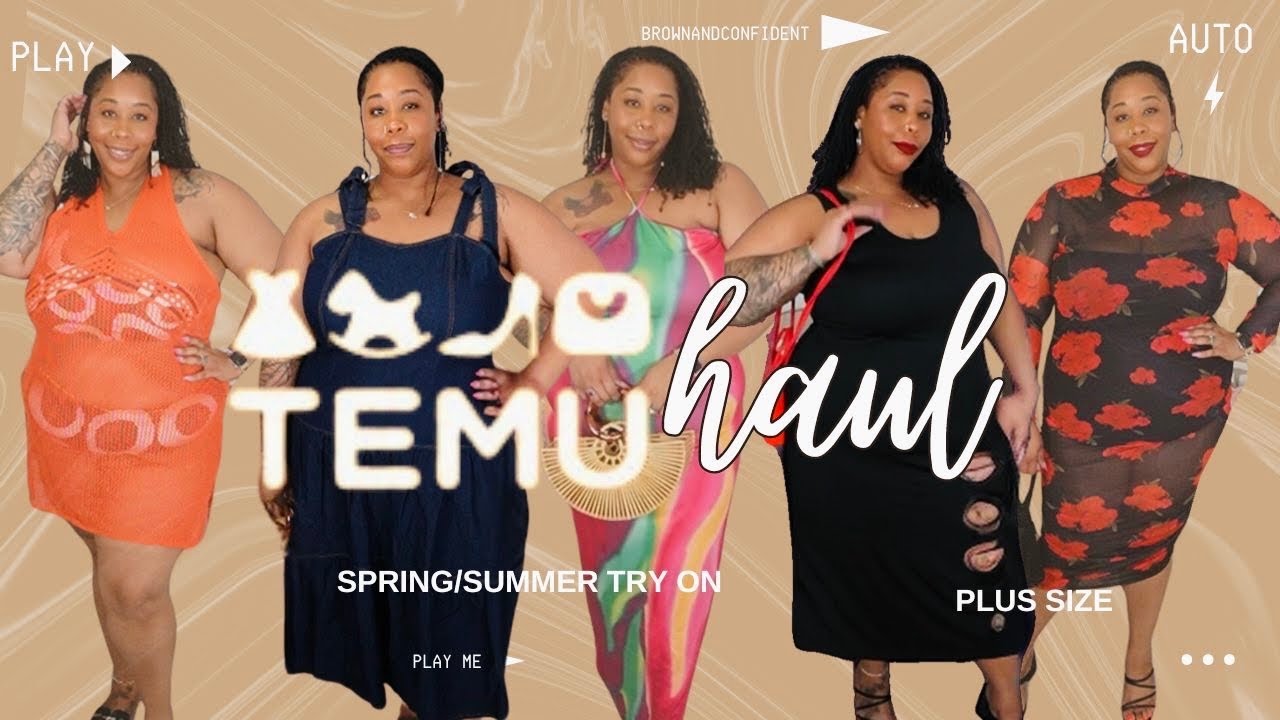 Massive $300 Plus Size Temu Haul: Spring/Summer Fashion & Beauty Must ...