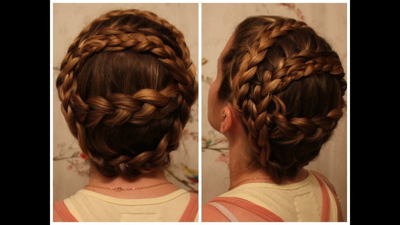 Double, "Chain Link," Crown Braid. - YouTube