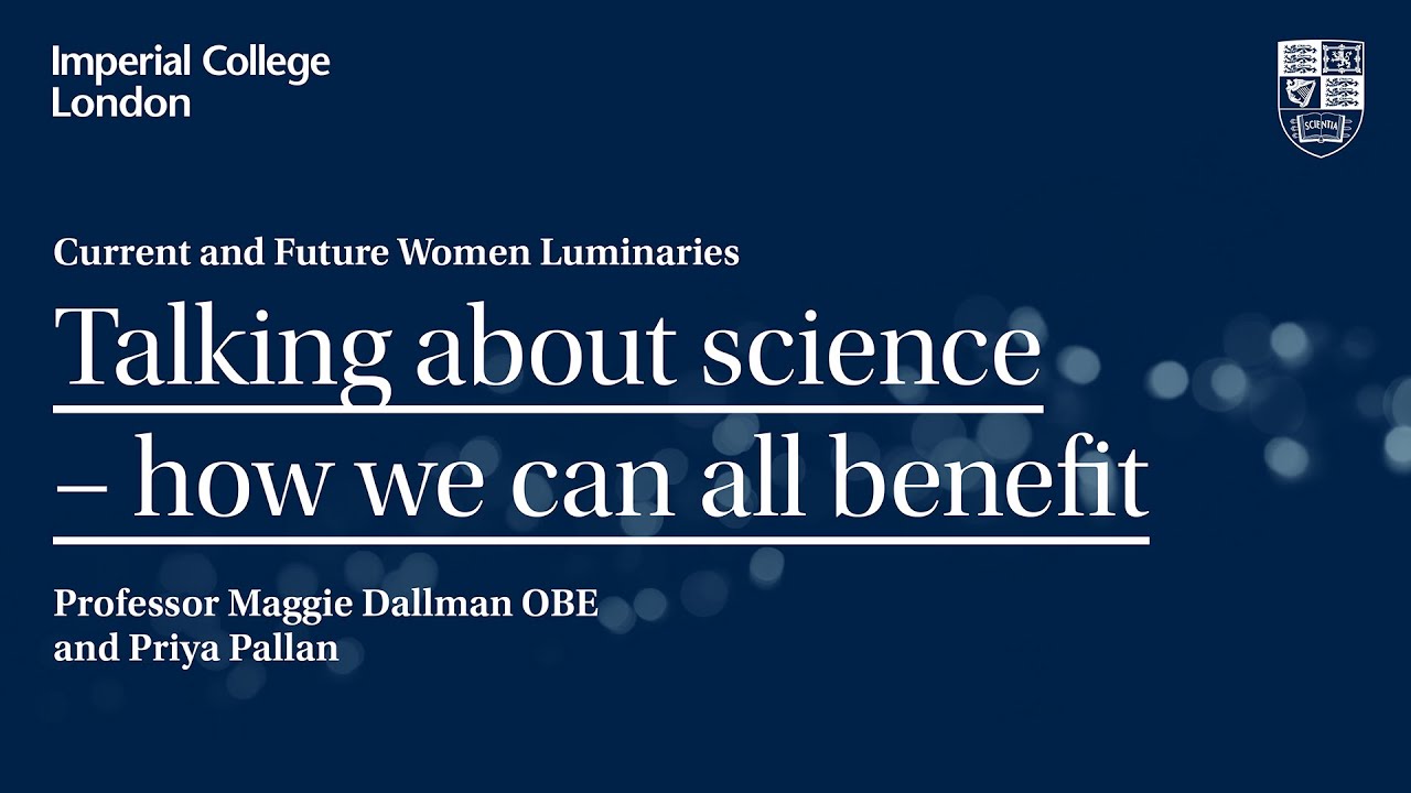 Current and Future Women Luminaries: Talking about science - YouTube