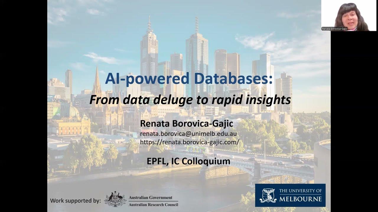 AI-Powered Databases: From data deluge to rapid insights. EPFL, IC Colloquium, 2024 - YouTube
