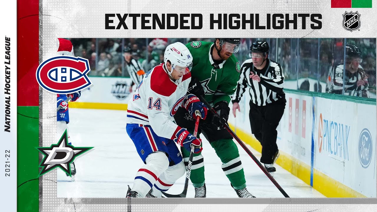 Montreal Canadiens vs Dallas Stars Jan 18, 2022 HIGHLIGHTS - YouTube