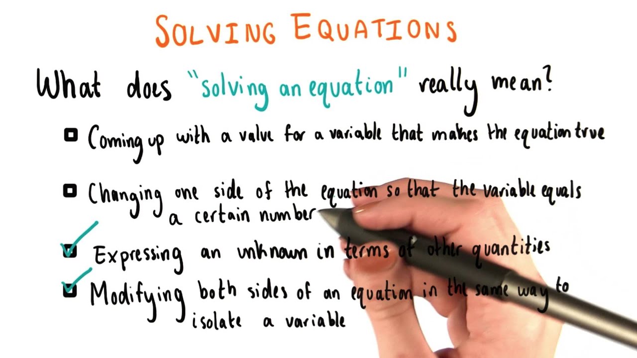 Solving An Equation - College Algebra - YouTube