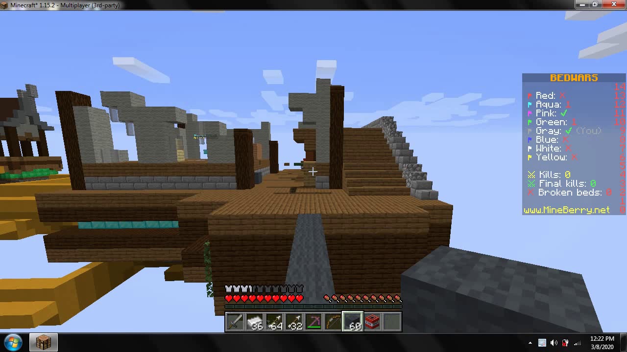 minecraft mineberry servers bedwars - YouTube