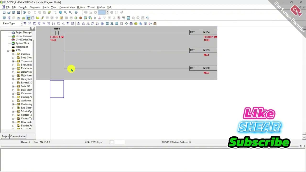 DELTA PLC [ ELEVATOR PART-15 ] PROGRAMMING - YouTube