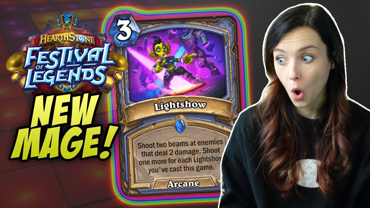 NEW LIGHTSHOW MAGE!! - Festival of Legends | Alliestrasza Hearthstone ...