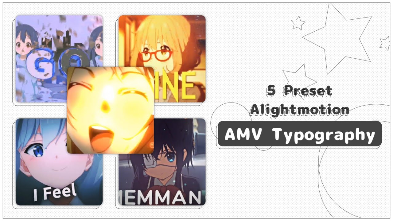 5 Free Preset AMV Typography #7 | Alight Motion - YouTube