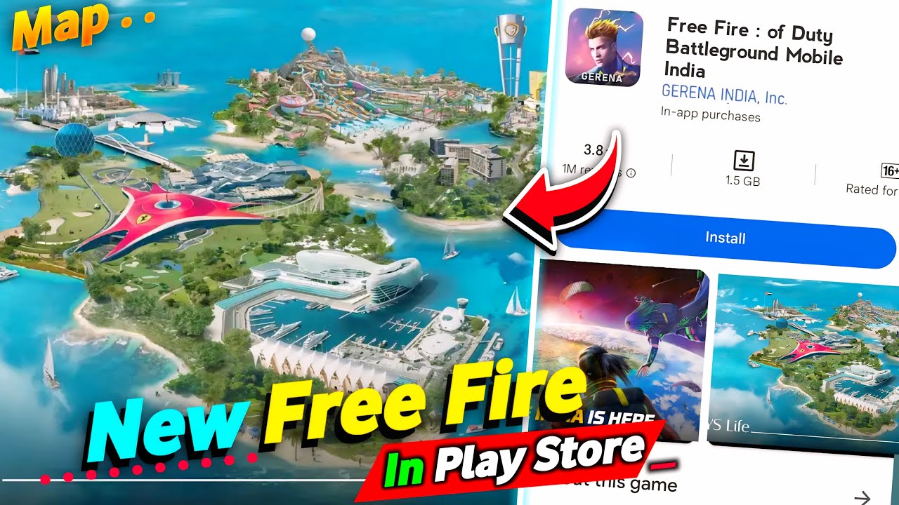 Play New Free Fire Game Launch In Play Store 😲 Free Fire Battleground ...