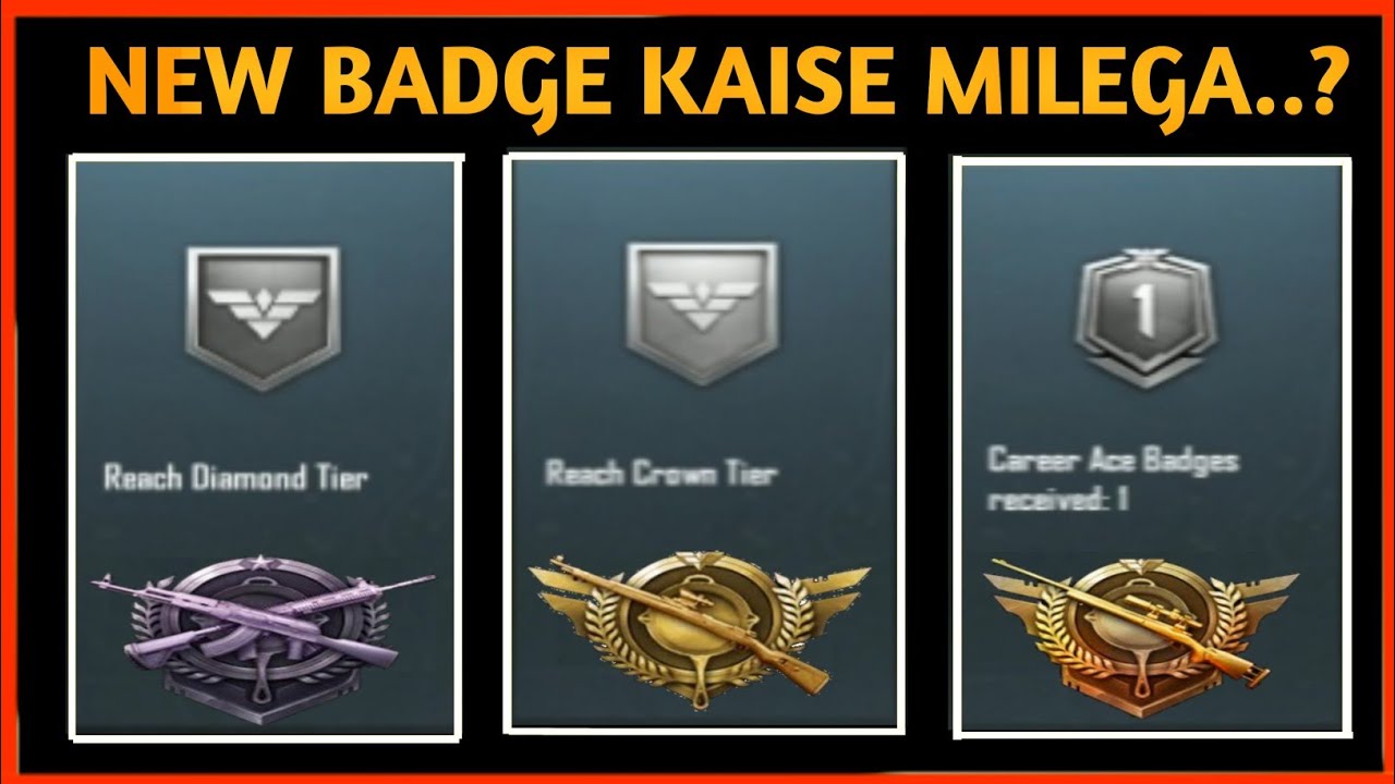 NEW BADGE SYSTEM IN PUBG MOBILE | NEW BADGE KAISE MILEGA | NEW ASE ...