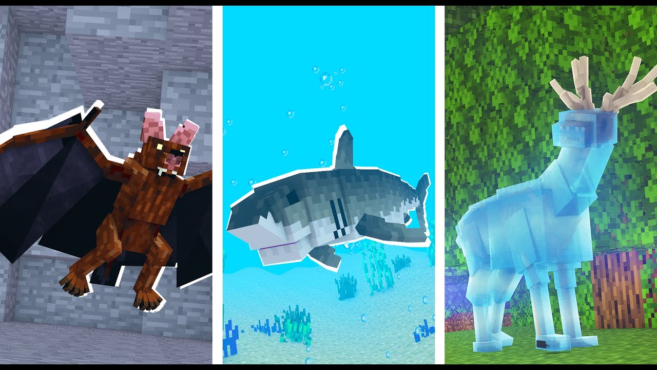 ANIMAIS REALISTAS ( MORCEGOS, ALCE MÁGICO ) ADICIONADOS NO MINECRAFT ...
