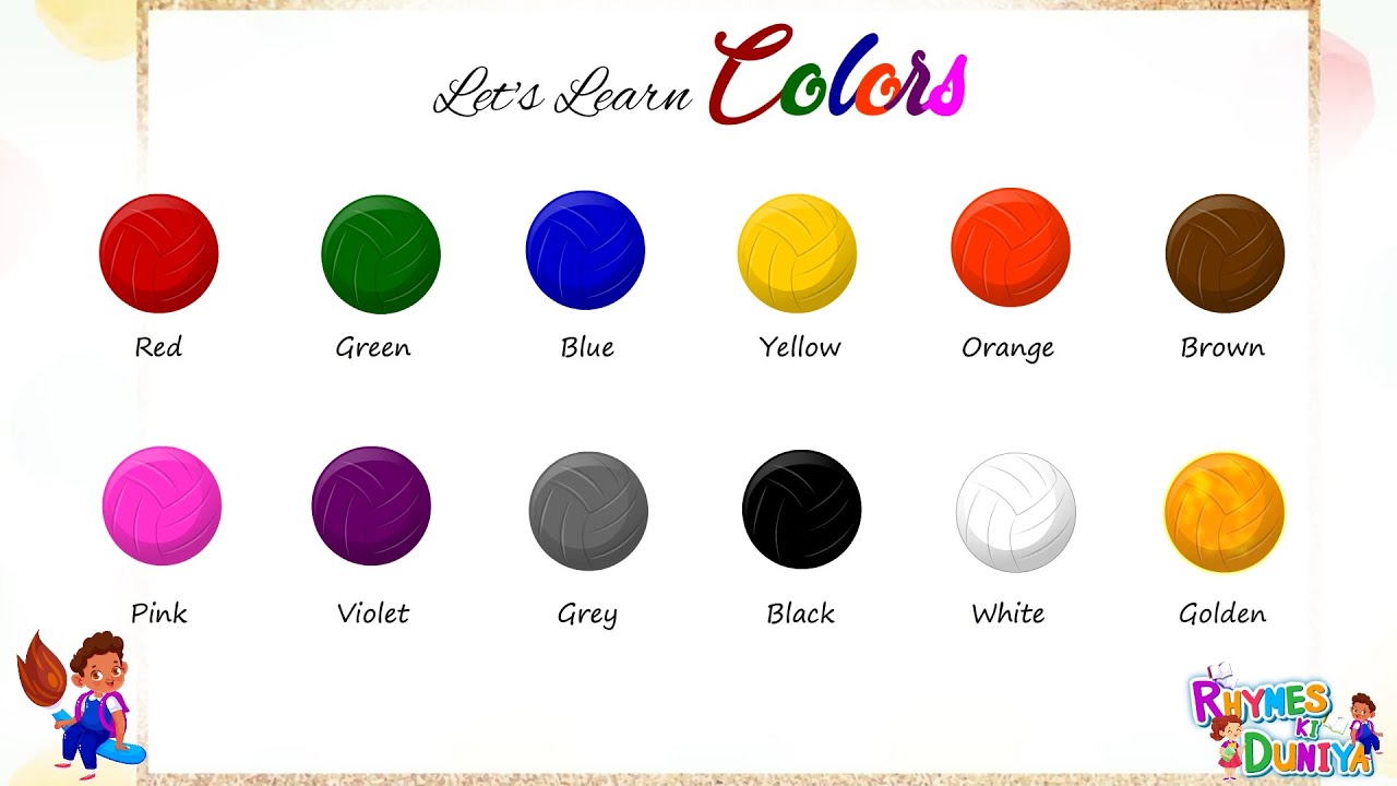 Learn Colors Name In English | Color Videos For Kids | Learn to write ...