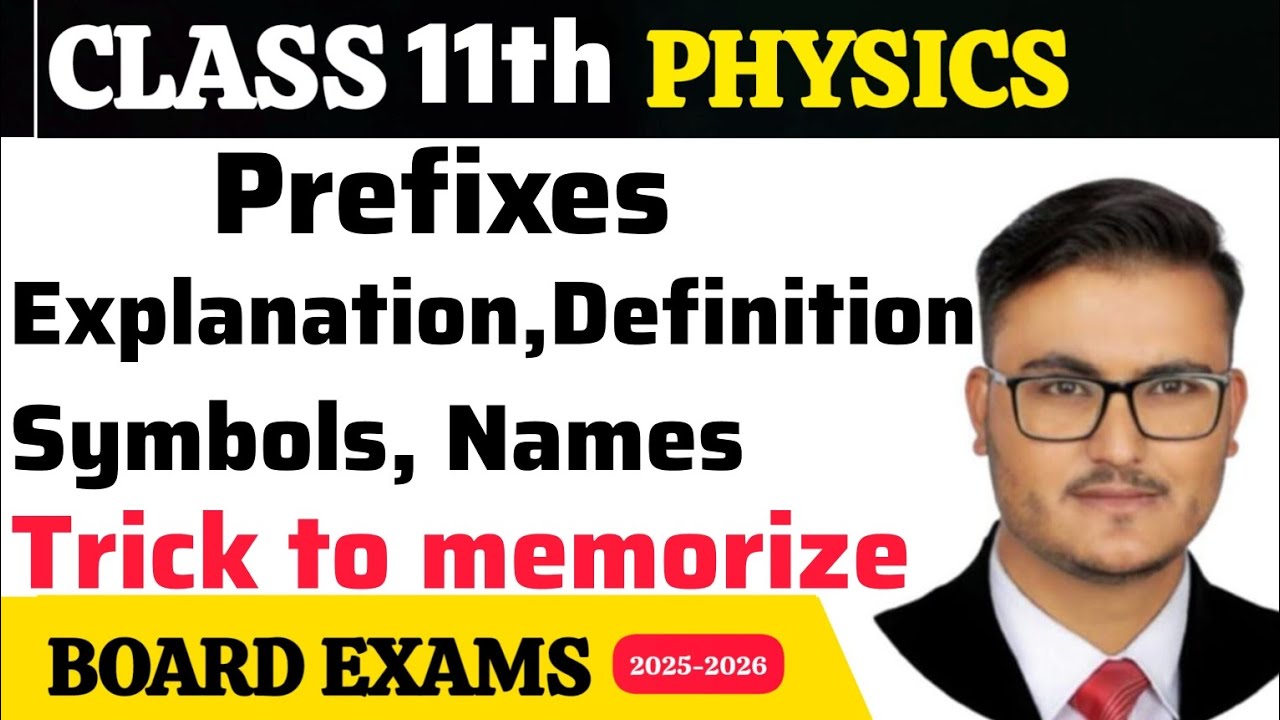 Prefixes | Definition | Names | Symbols | Explanation | Trick to ...