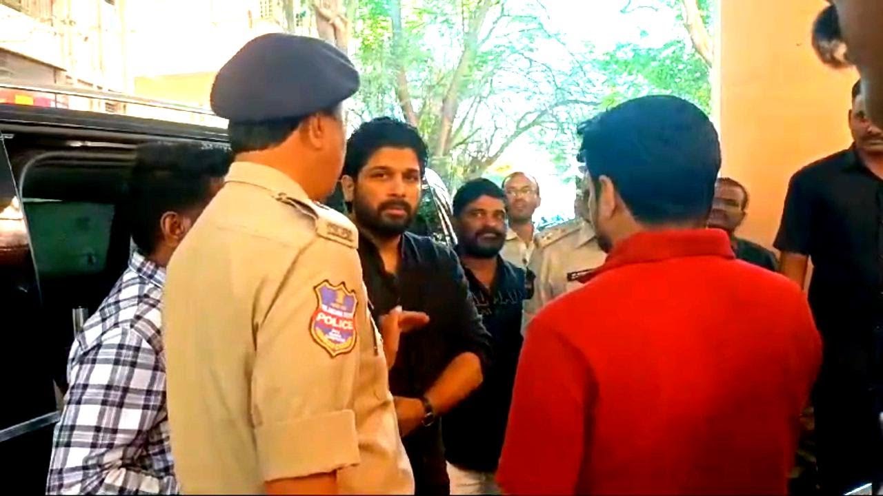 Allu Arjun Nampally Court To Allu arjun House entry ,Allu Arjun New ...