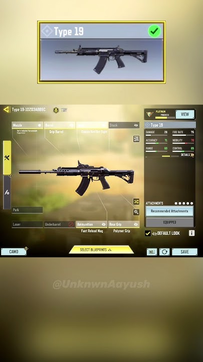 TYPE 19 Best Loadout Setup! #codmobile #type19 #codm #callofdutymobile #shorts #short - YouTube