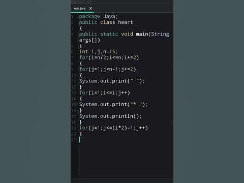 Make a full heart java code 💻💻💻📒📒💻😘🤗 - YouTube