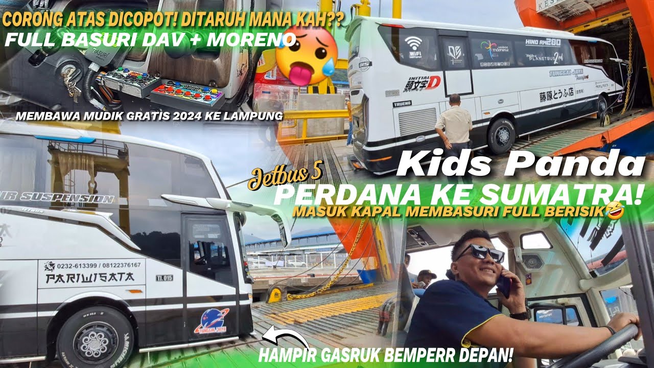 VIRAL ‼️ PERDANA KE SUMATRA KIDS PANDA JETBUS 5 🤩 FULL NADA DAV 🐍 ...