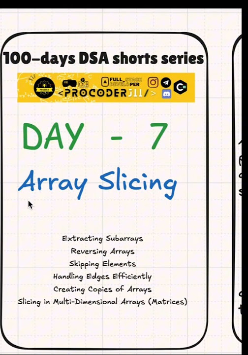DAY 07/100 Of DSA short series | @Pro_coder_ji #procoderjii #newvideo #artificialintelligence ...