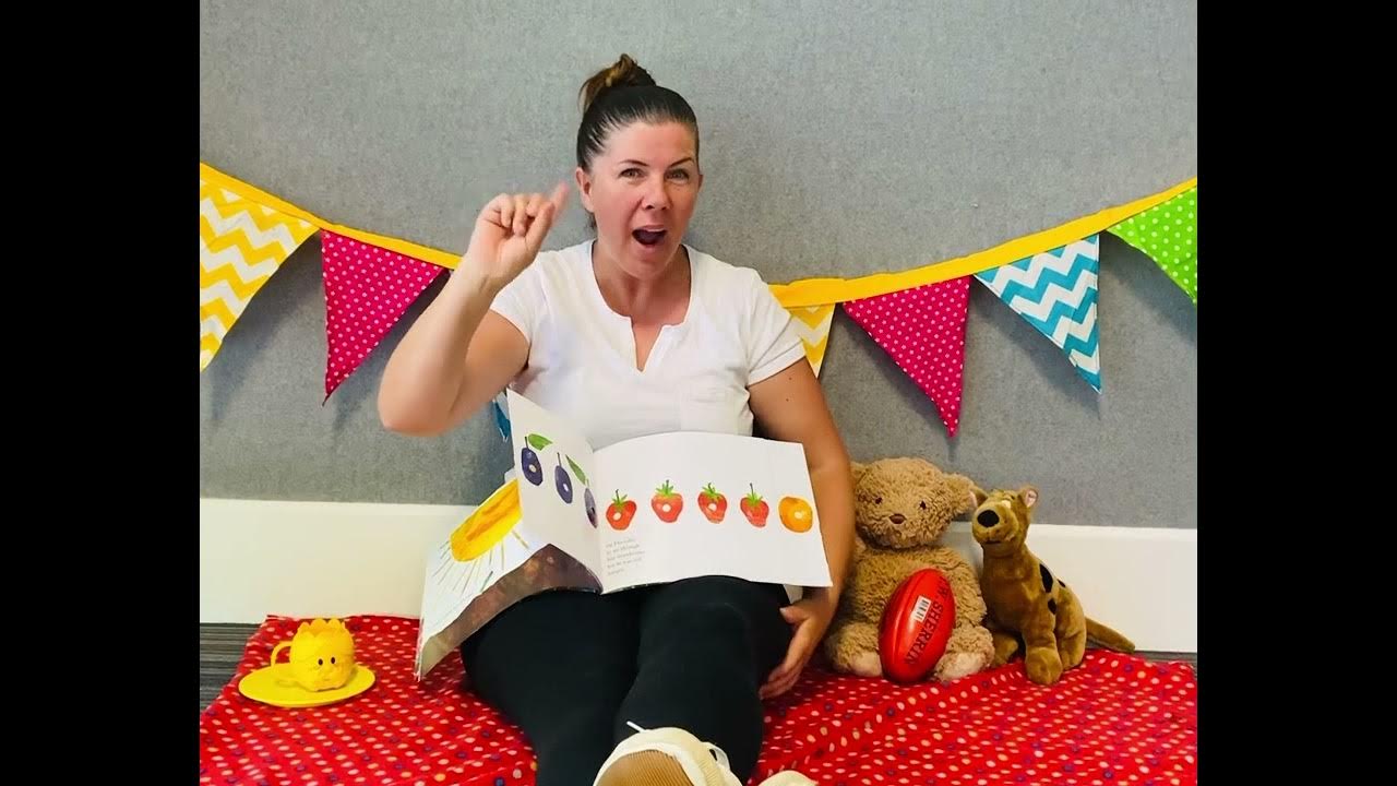 The hungry caterpillar - read by Deaf person in Auslan - YouTube