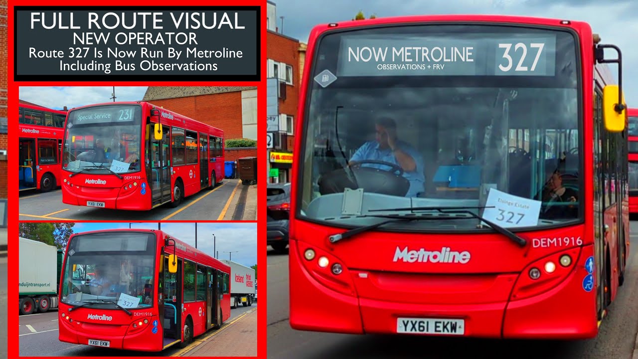NEW OPERATOR & *FULL ROUTE VISUAL* | Route 327 Is Now Run By Metroline ...