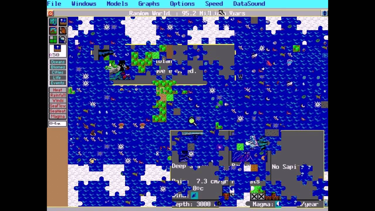 SimEarth The Living Planet PC 1990 Gameplay - YouTube