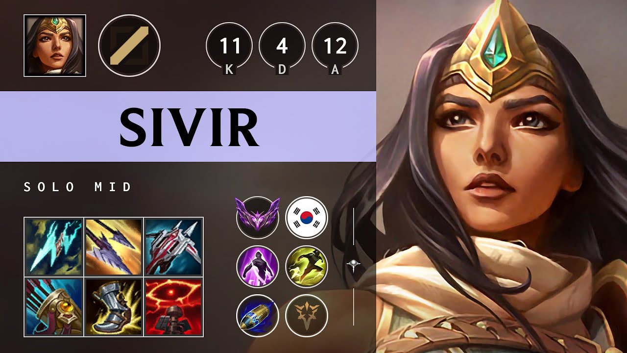 Sivir Mid vs Hwei - KR Master Patch 25.S1.3 - YouTube