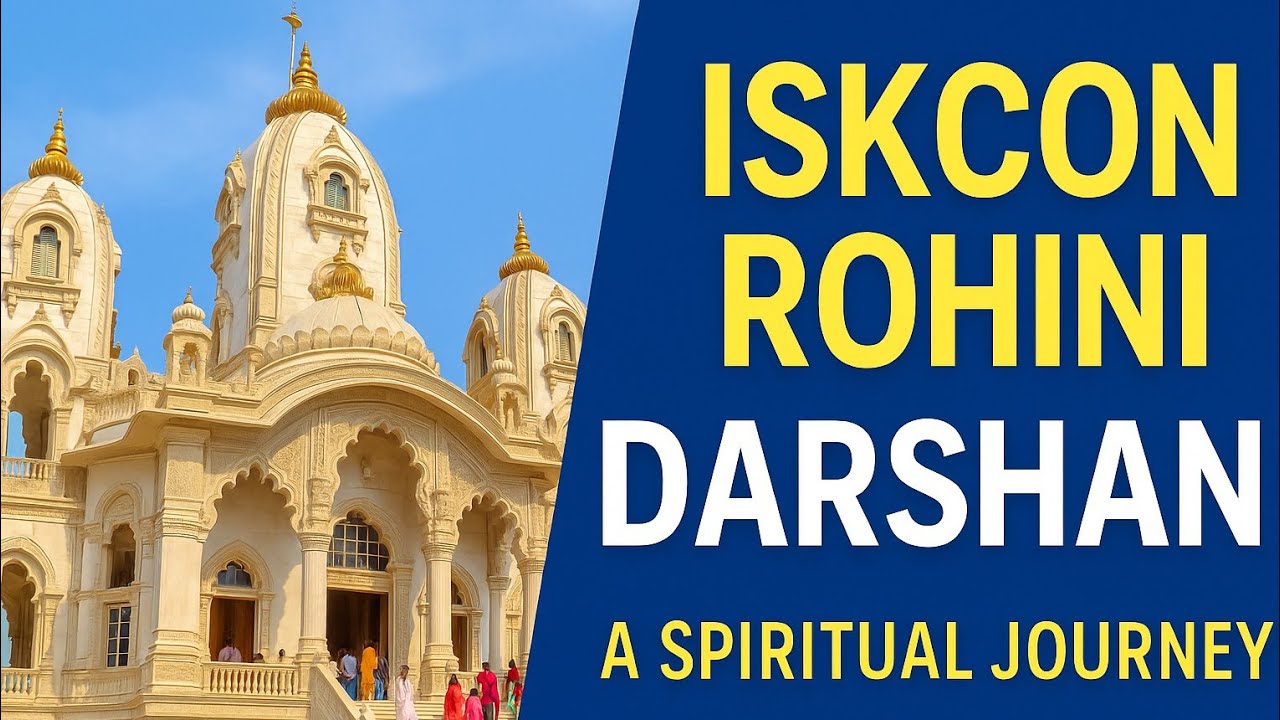 "ISKCON Rohini Temple Vlog | Radha Madhav Darshan | A Spiritual Journey ...