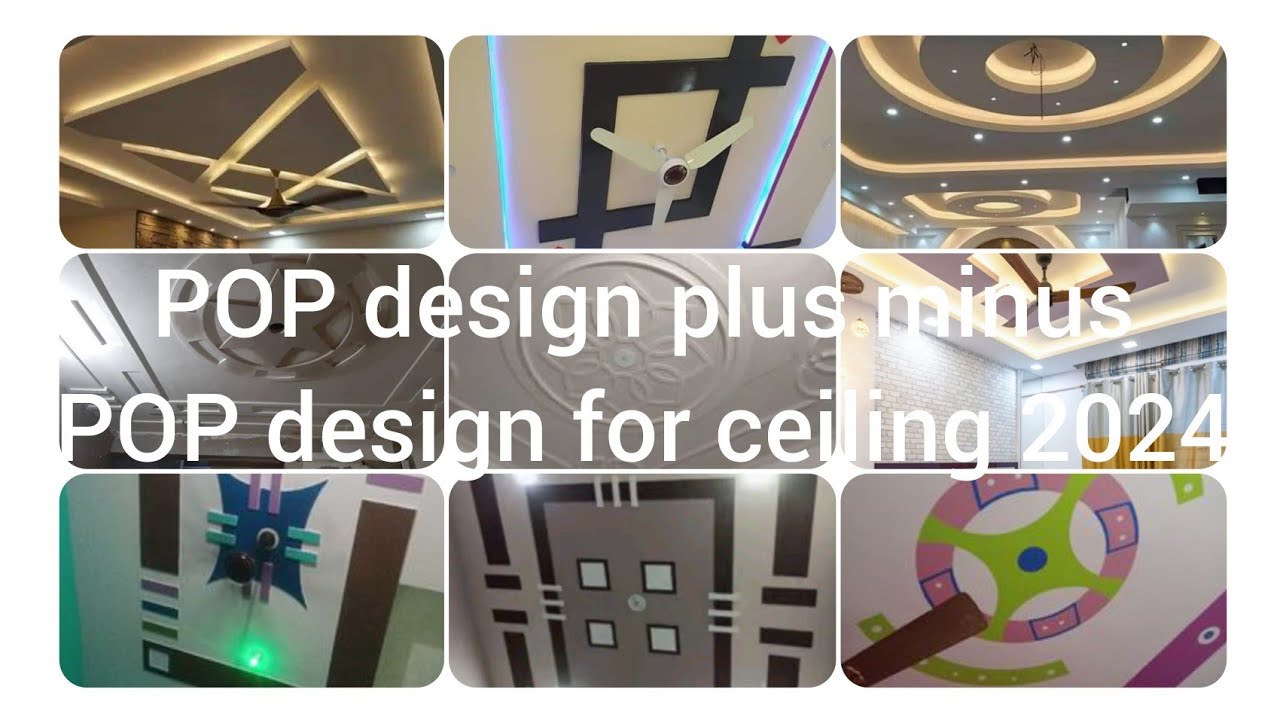POP design plus minus POP design for ceiling San 2024 ke new design ...
