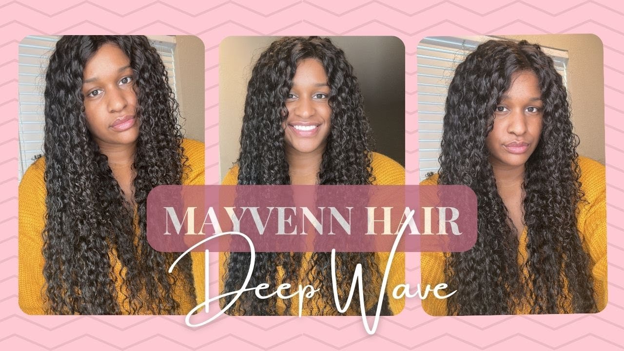 *SUPER HONEST* Mayvenn Hair Deep Wave Brazilian Unboxing and Review ...