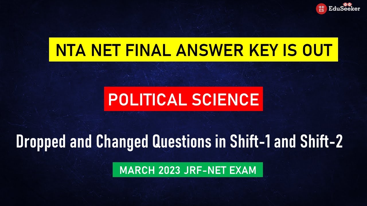 NTA NET 2023 Final Answer Key is OUT | Which Questions Will Increase ...