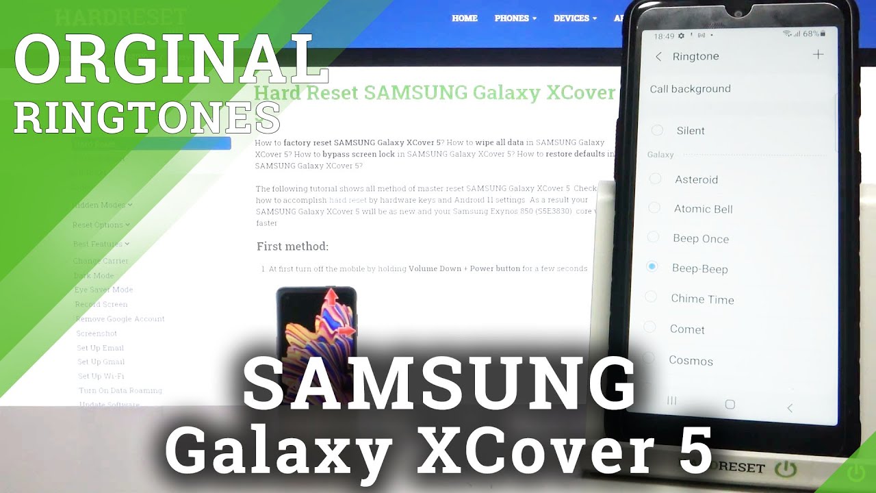 How to Find Galaxy Ringtones in SAMSUNG Galaxy XCover 5 – Ringtones ...