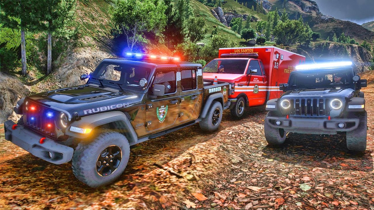 Playing GTA 5 As A POLICE OFFICER Park Ranger Patrol| GTA 5 Lspdfr Mod ...