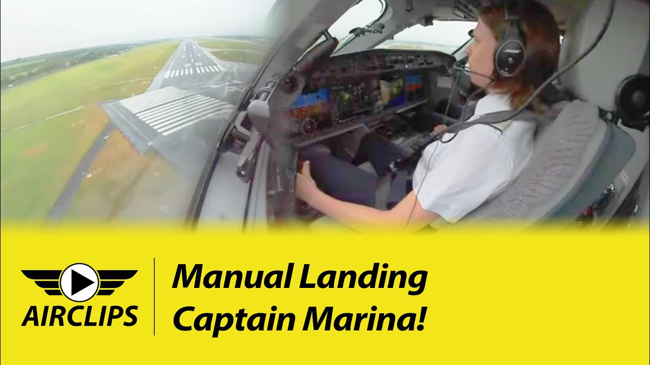 Captain Marina flying Air Baltic A220-300 into Dublin on a typical ...