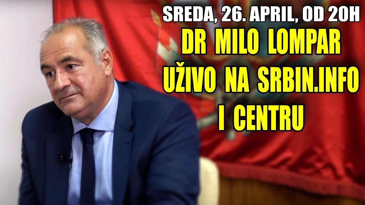 Dr Milo Lompar uživo na Srbin.info odgovara na pitanja gledalaca - YouTube