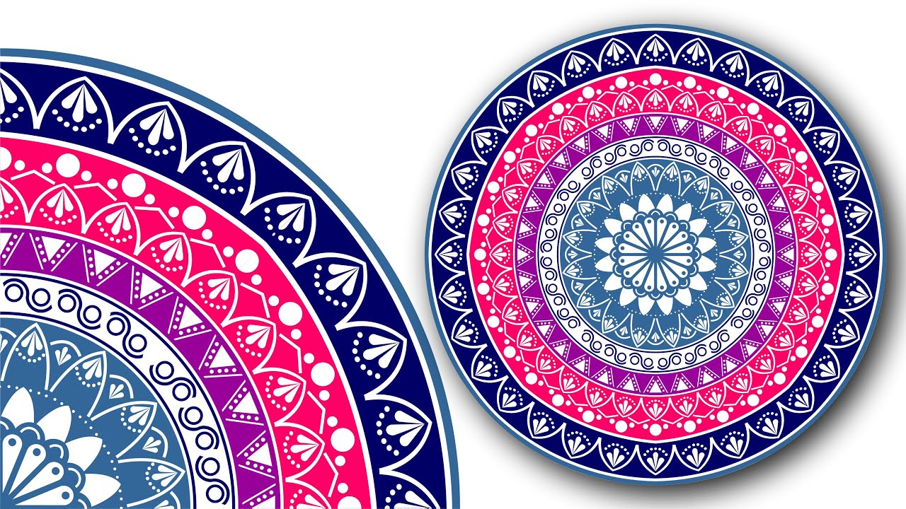 CorelDraw Tips & Tricks - Mandala Design 01 - YouTube