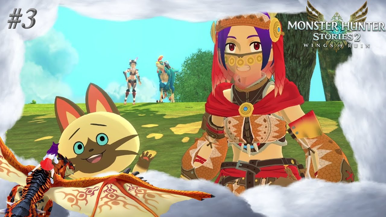 🐉Monster Hunter Stories 2: WoR🏇 Wir laufen in einen Yian Kut-Ku und er ...