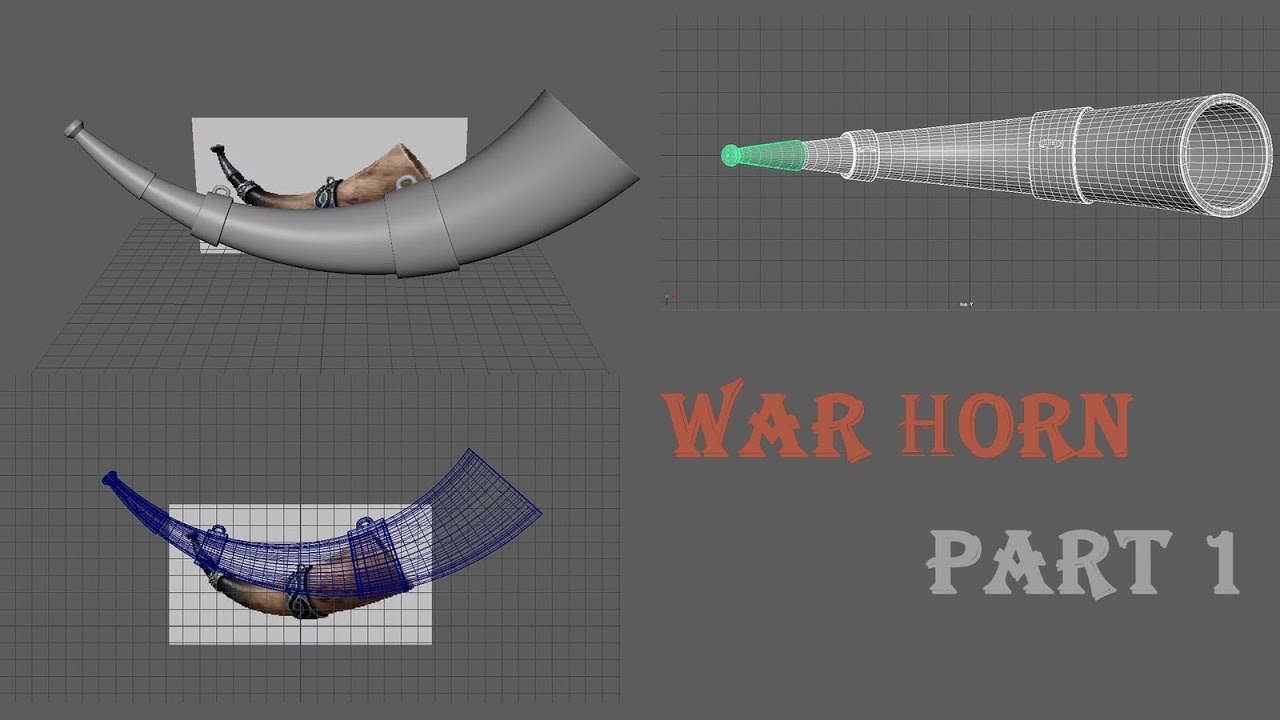 Autodesk Maya 2022 War Horn Modelling - YouTube