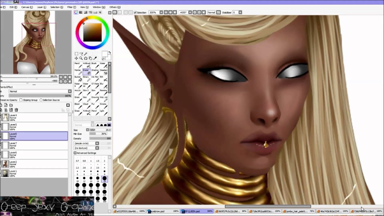 IMVU Premade Speedpaint: Elf Queen - YouTube