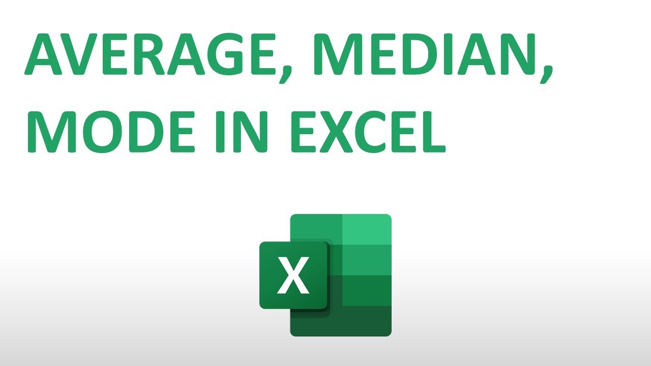 How To Calculate Average Median And Mode In Excel YouTube How To Calculate Average Median And Mode In Excel YouTube