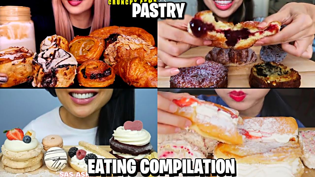 pastry eating compilation - YouTube