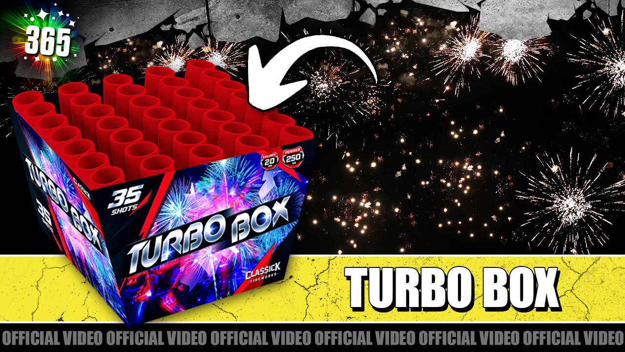 Turbo Box vuurwerk | Clasick Fireworks | Rubro | 35 schots Fanshape ...