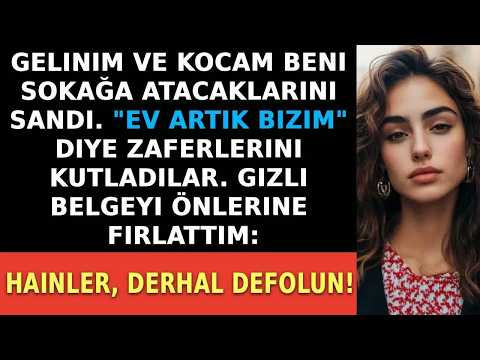 Boşanmayı imzaladım, kocam güldü  Ben tapuyu gösterip onları sokağa attığımda....